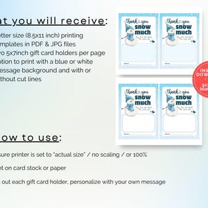 Thank You Snow Much for All That You Do Appreciation Card, 5x7 Inch ...