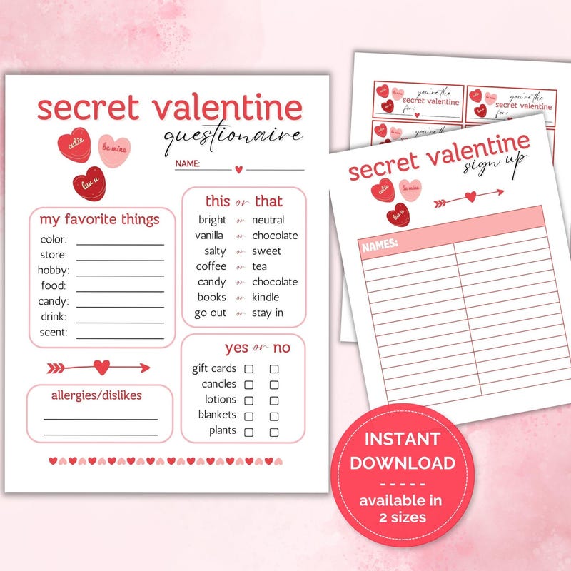 Secret Valentine Kit - Etsy