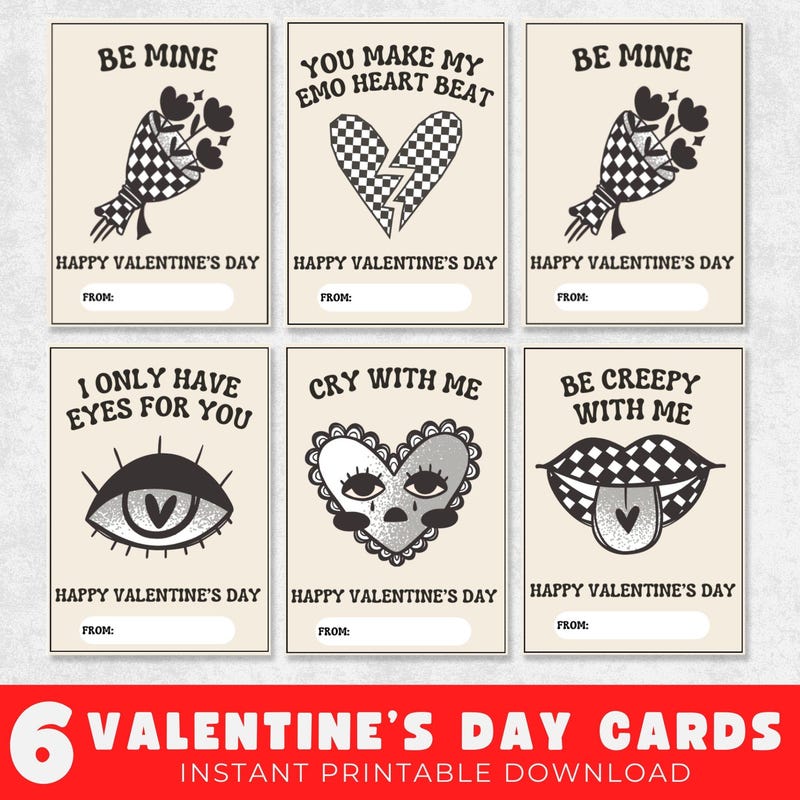 Emo Valentine - Etsy
