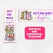 Just One More Chapter Printable Bookmarks, Floral Book Stack Digital ...