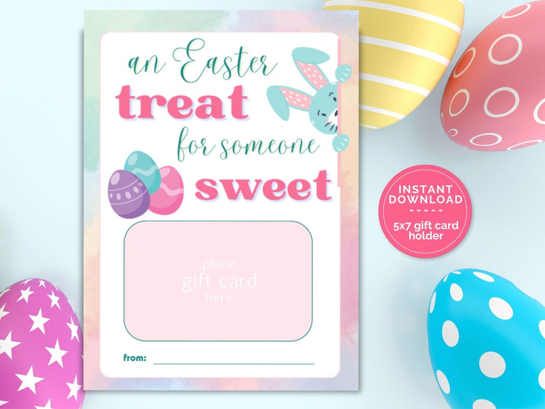 Pastel Easter Gift Card Holder, an Easter Treat for Someone Sweet ...