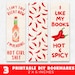 Hot and Spicy Printable Bookmarks, Spicy Themed DIY Bookmarks, Hot ...