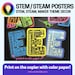 STEM / STEAM Posters Bulletin Board Classroom Decor - 3 Formats - Etsy