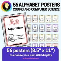 Abc's of Coding and Computer Science - 56 Alphabet Decor Posters - Etsy