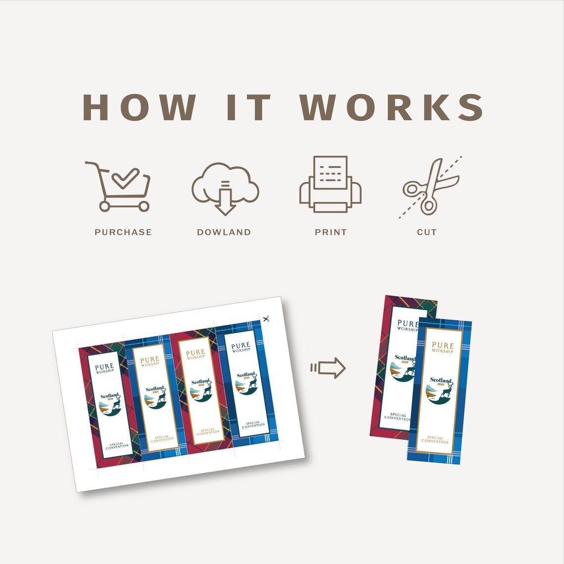 JW Convention 2025 Scotland Pure Worship Printable Bookmarks JW ...