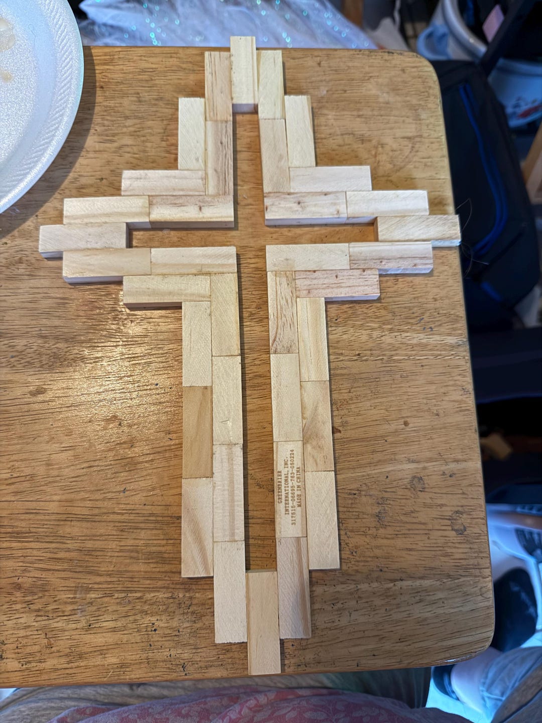 Cross Made of Jenga Blocks - Etsy