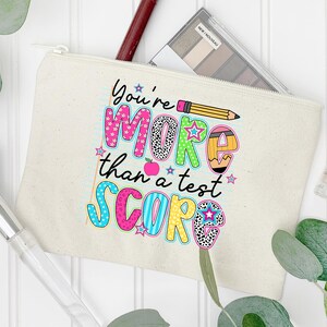 You Are More Than a Test Score Dtf Transfer, Colorful Teacher Shirt ...