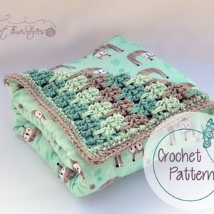 Sloth, Crochet Baby Blanket Pattern, Reversible Baby Blanket, Crochet ...