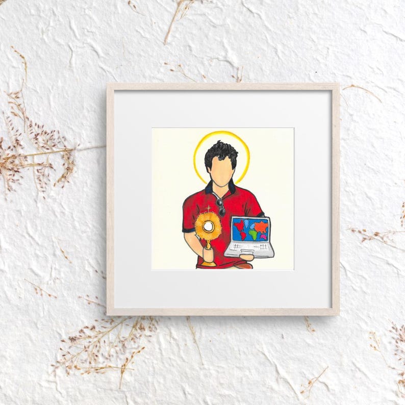 St. Carlo Acutis | Catholic Print | Patron Saint of the Internet - Etsy