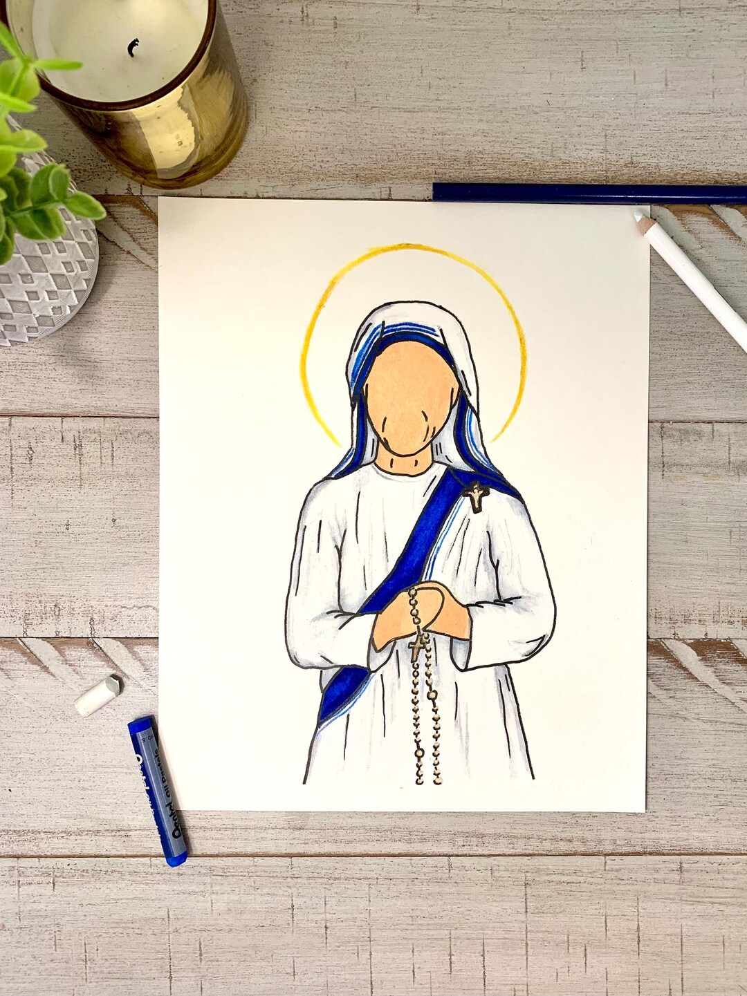 St. Mother Teresa | Catholic Print | Patron Saint of Doubters - Etsy