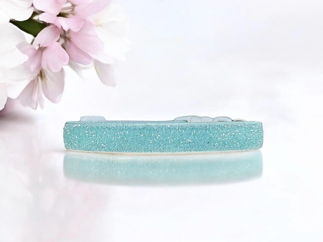 Arctic Dazzle - Light Blue Cat Collar With Silver Lurex, Kitten Collar ...