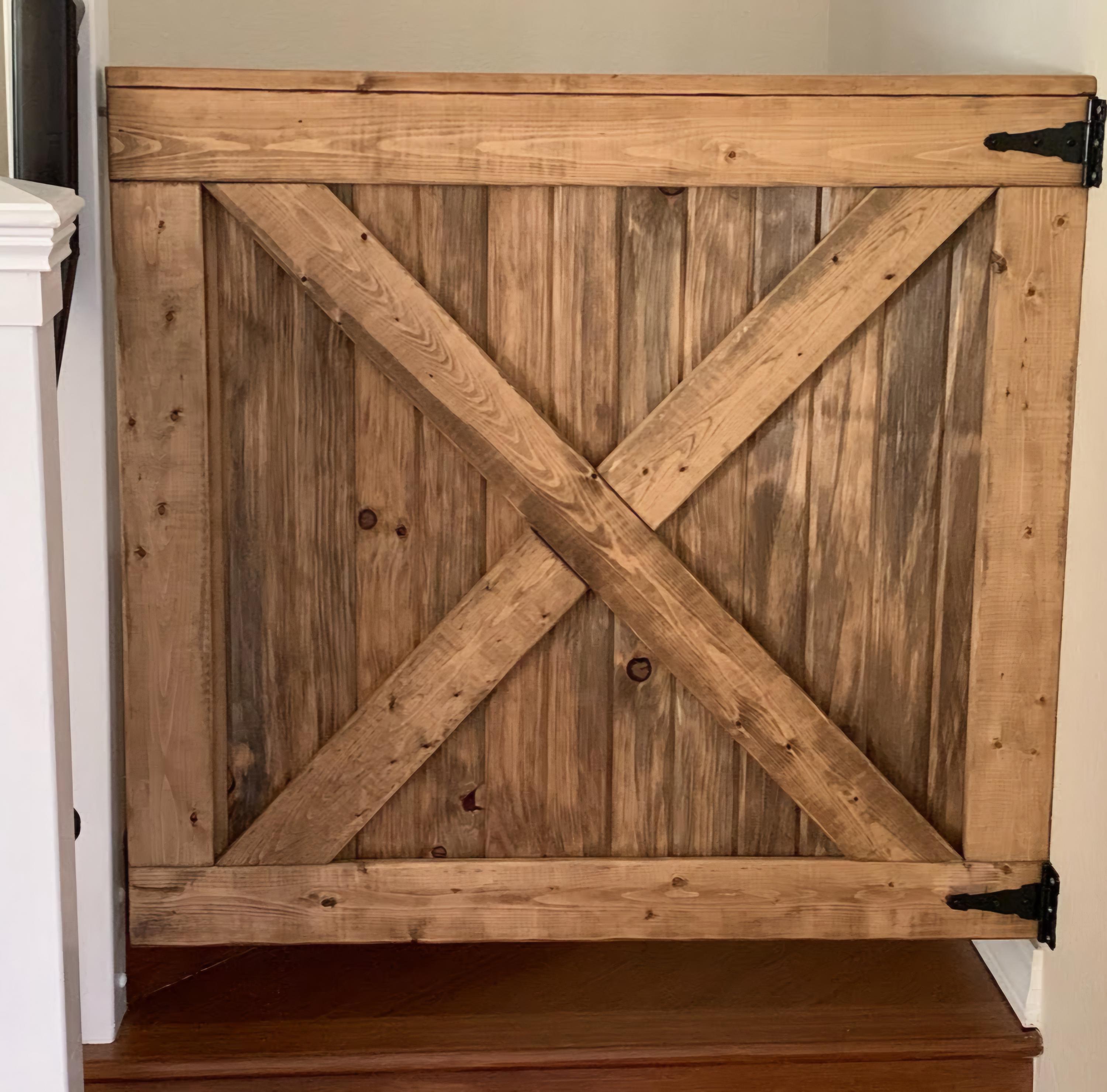 Custom Farmhouse Barn Door Pet Gate: Rustic Style, Made in Colorado ...