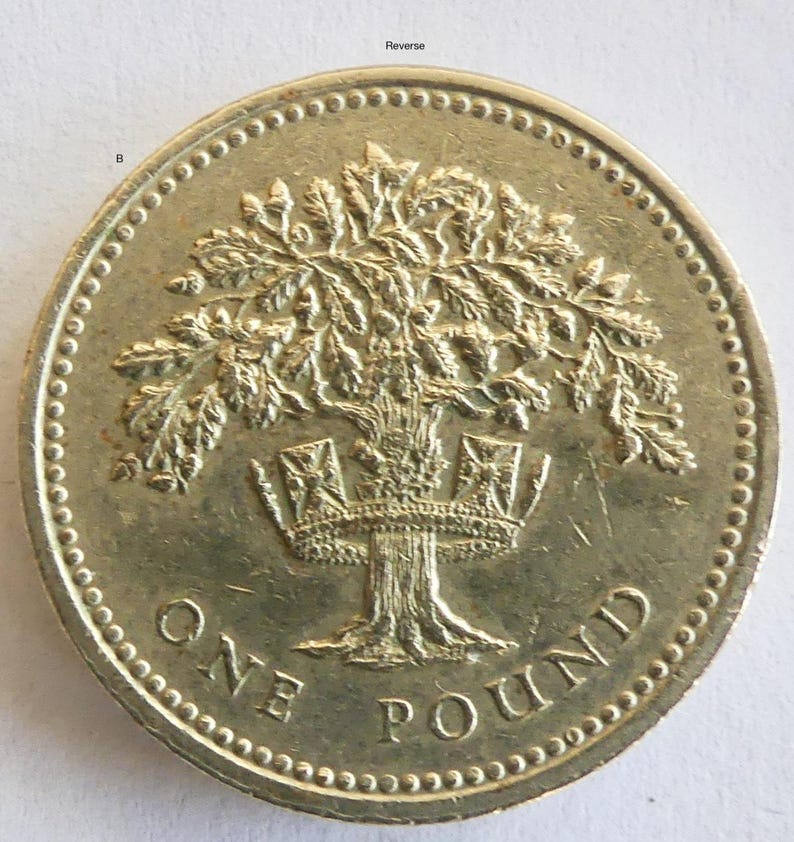 Vintage British One Pound Coins - Etsy