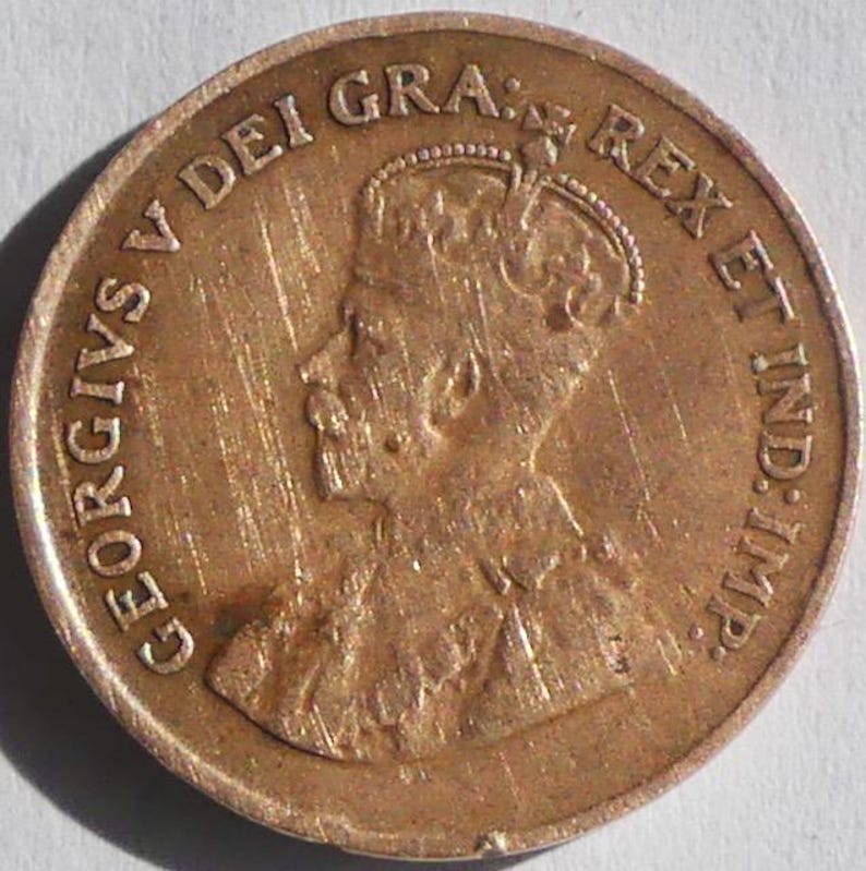 1920 Canadian 1 Cent Coin - Etsy