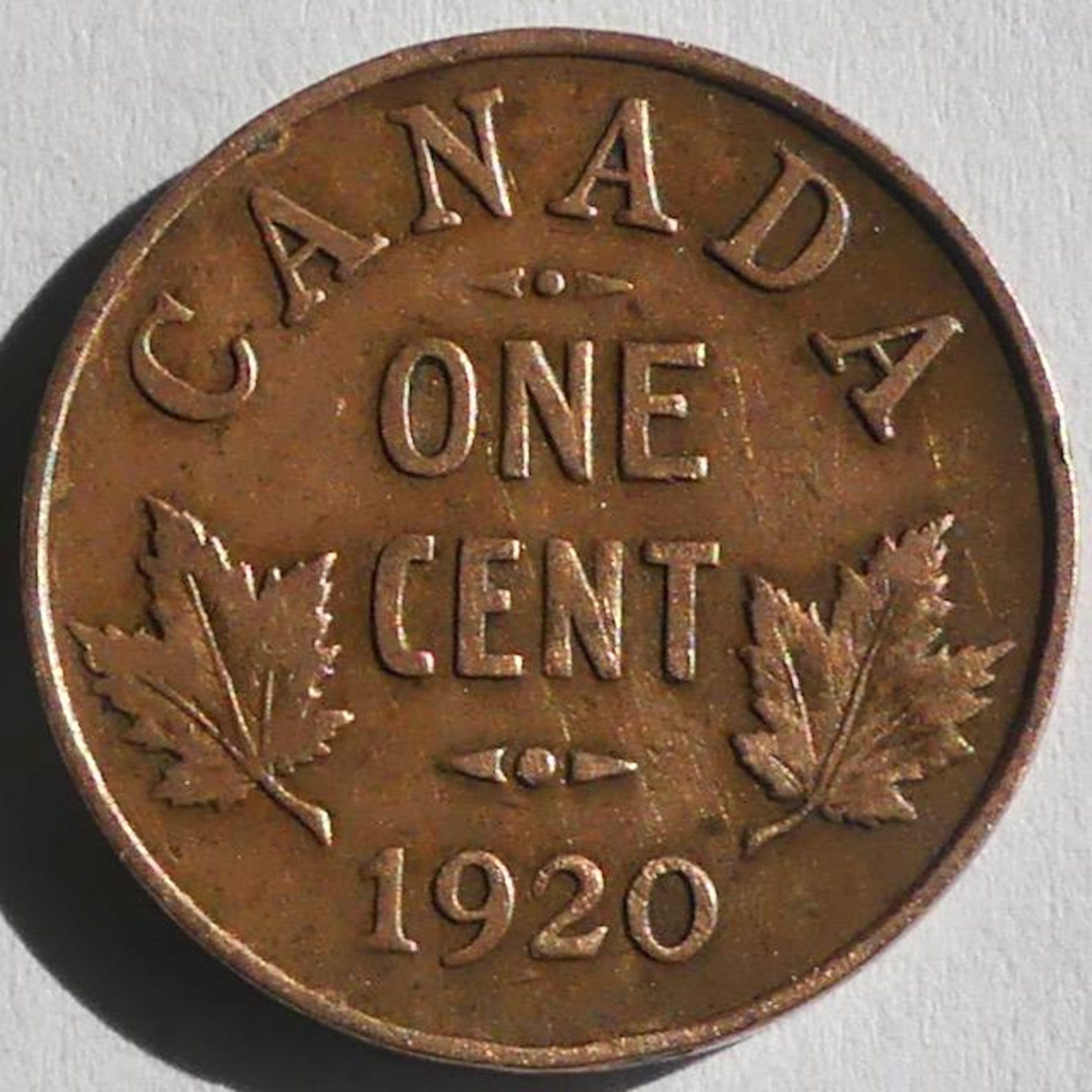 1920 Canadian 1 Cent Coin - Etsy
