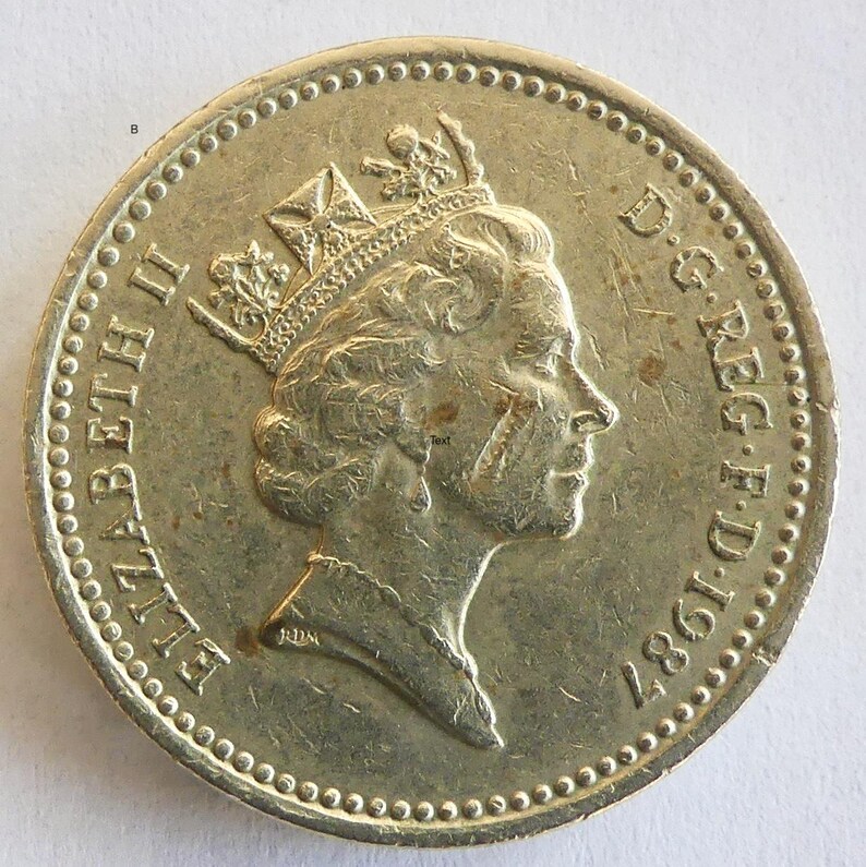 Vintage British One Pound Coins - Etsy