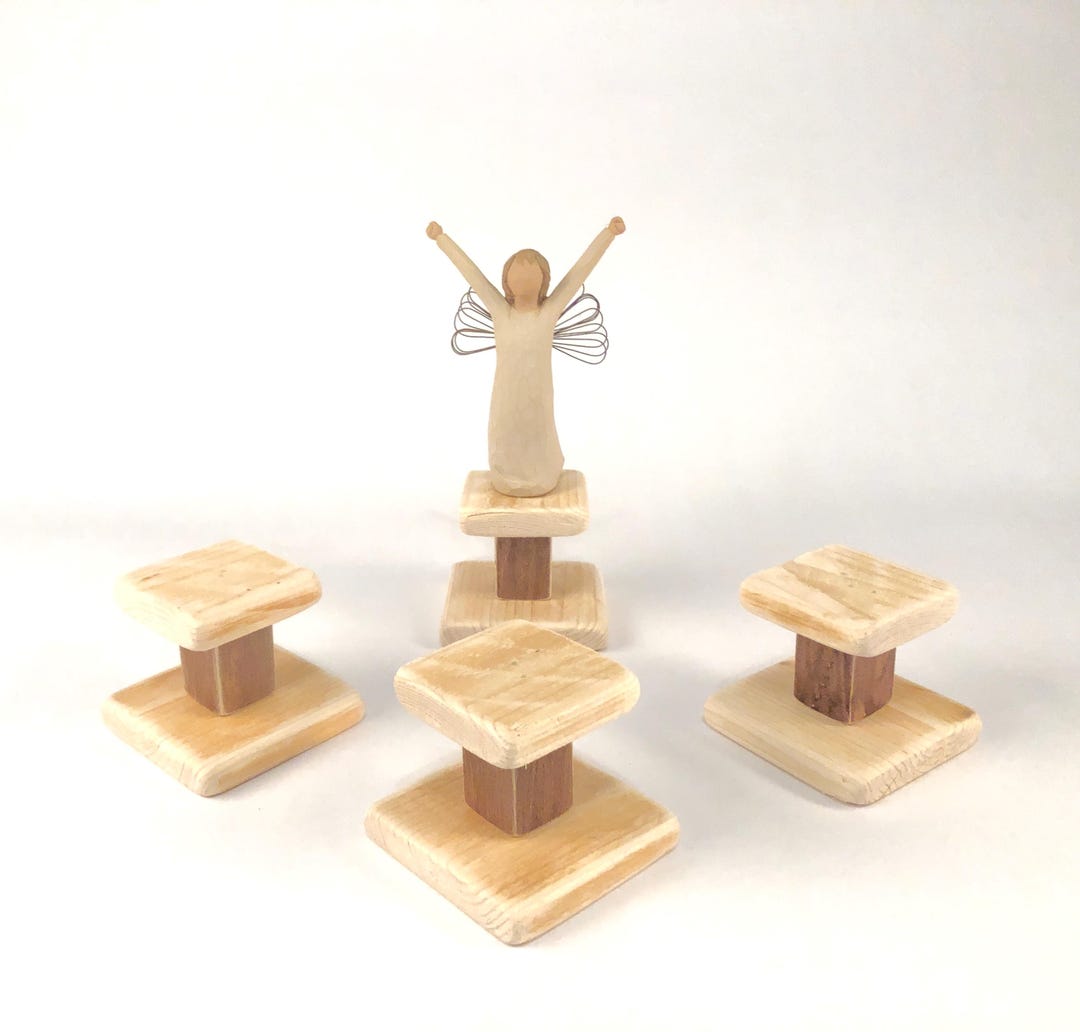 Tree Angel Stand, Rustic Nativity Stable Riser - Etsy
