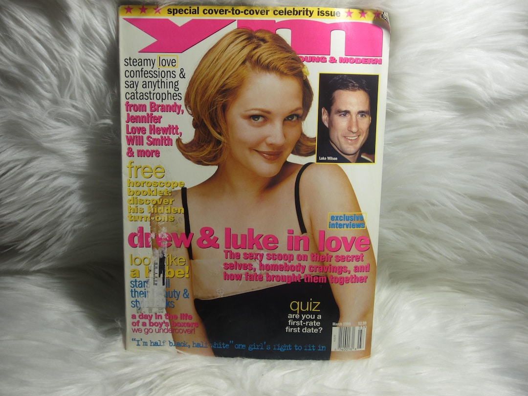 Vintage YM Magazine March 1999 Rare Drew Barrymore Y2K Era Celebrity ...