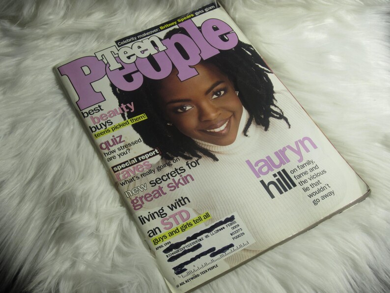 Vintage Teen People Magazine April 1999 Lauryn Hill | Rare Magazine - Etsy