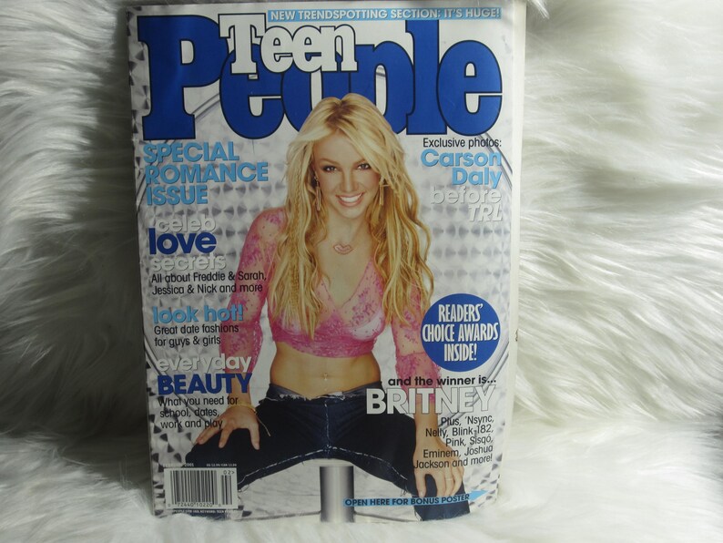 Vintage Teen People Magazine February 2001 Romance Issue Rare Britney ...
