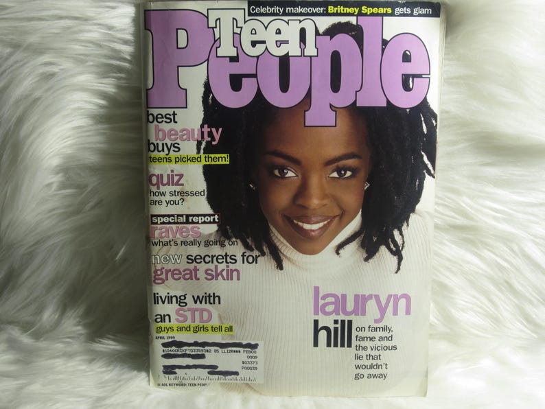 Lauryn Hill Vintage Teen People Magazine | Britney Spears | Goo Goo ...