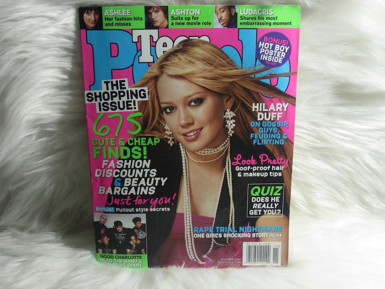 Vintage Teen People Magazine November 2004 Hilary Duff Shopping Issue ...