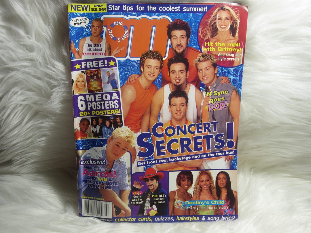 Nsync Vintage M Magazine| Britney Spears| Boyband| Retro Magazines| 90s ...
