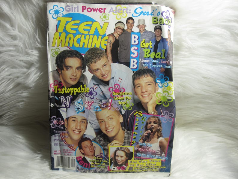 Teen Machine September 1999 NSYNC| Magazine for Teen| Teenager Magazine ...