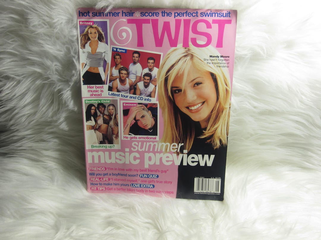 Vintage Twist Magazine June 2001 Britney Spears Mandy Moore Retro ...