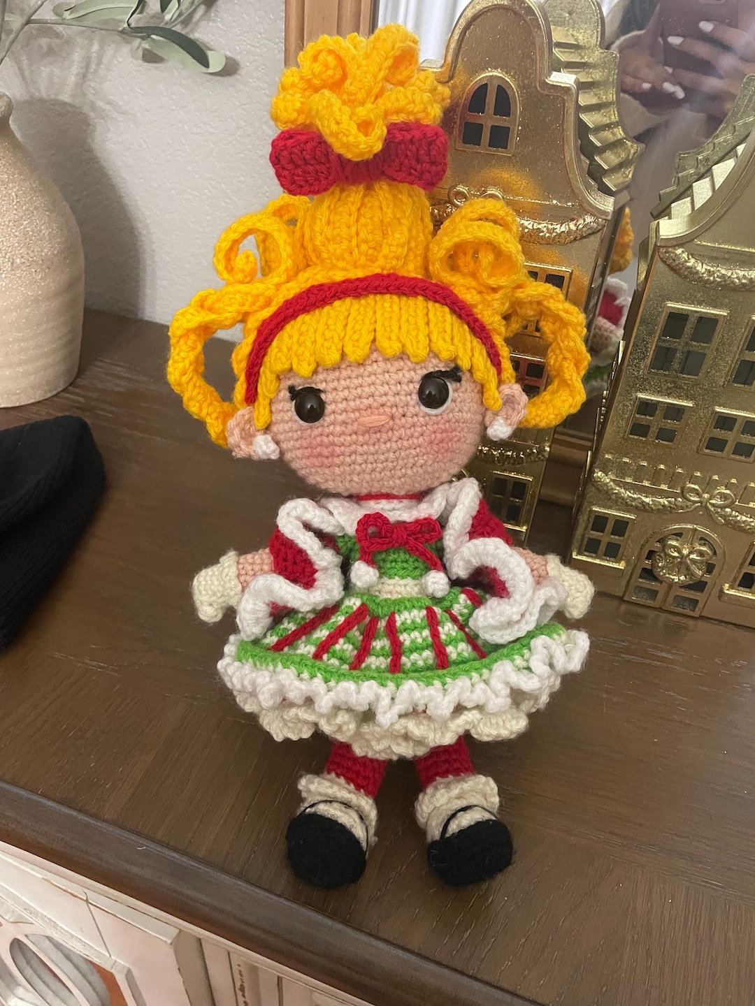 Cindy Lou Who Crocheted Doll - Etsy