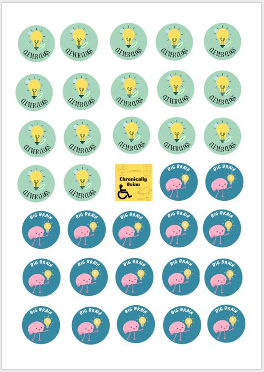 Sticker Sheet small Stickers for School, Teachers, Students, Fun ...