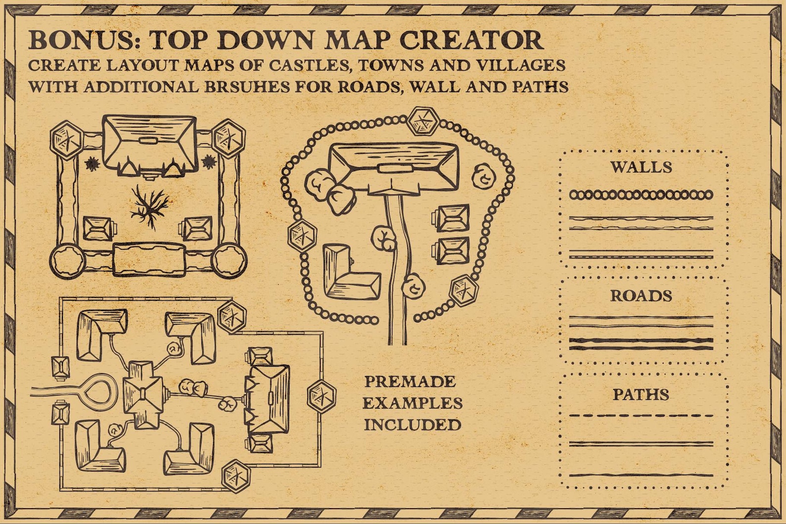 Fantasy World: Antique Map Creator - Map Maker Toolkit - Etsy