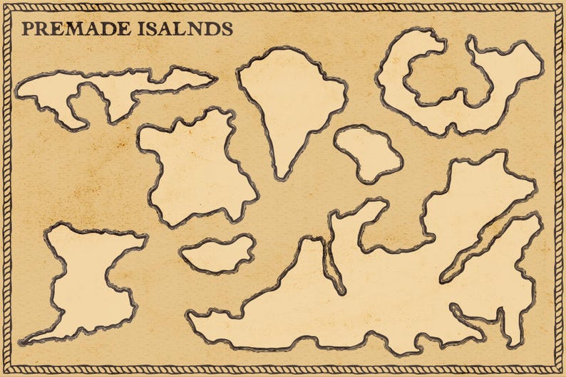 Fantasy World: Antique Map Creator - Map Maker Toolkit - Etsy