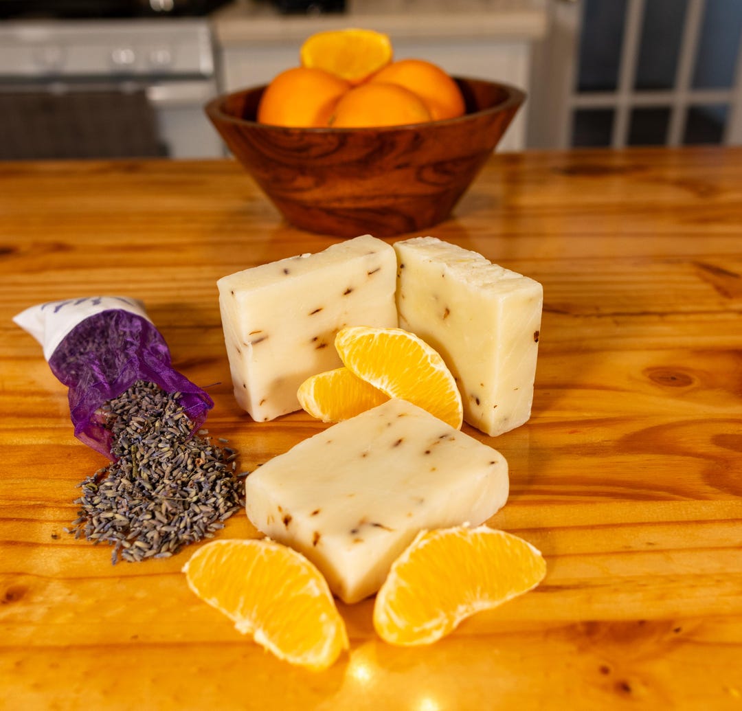 Lavender Orange Soap Bar Natural Handmade Artisan Soap - Etsy