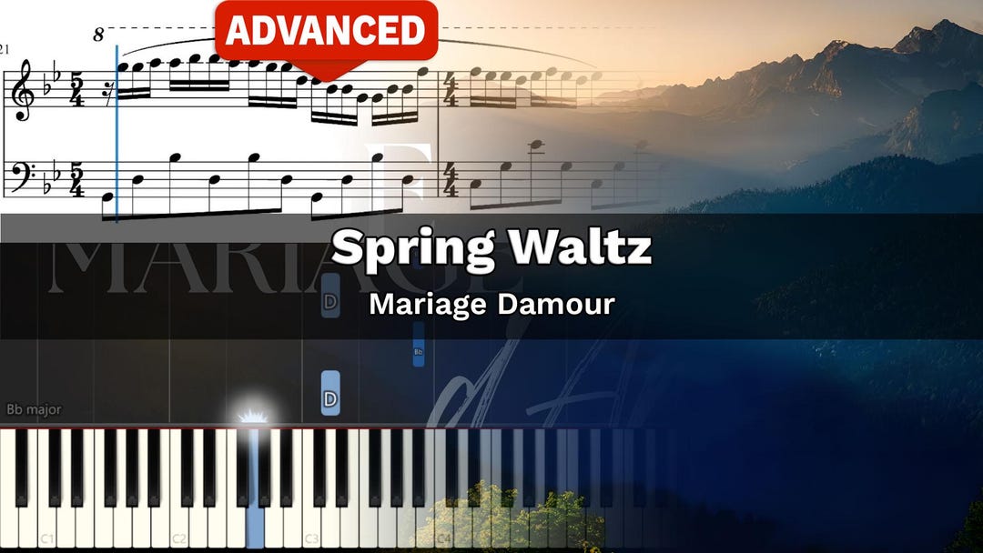 Spring Waltz - Mariage D'amour - Chopin (piano Sheet Music) PDF | Sheet ...