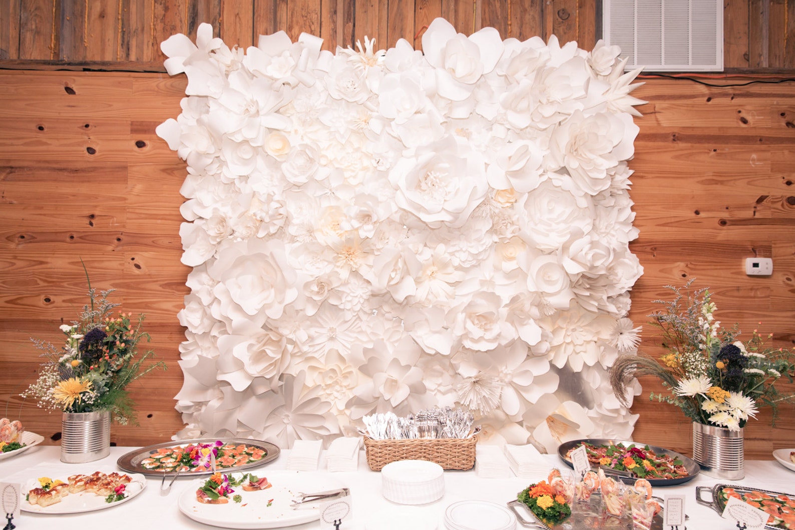 Paper Flower Wall, Paper Flower Backdrop, Wedding Decoration, Backdrop ...