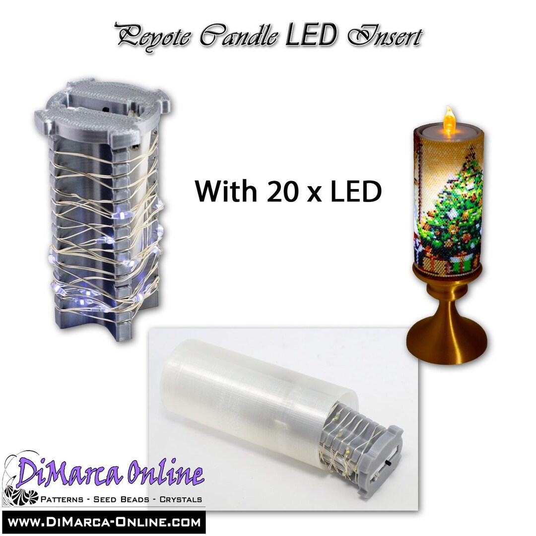 3D Peyote CANDLE LED INSERT - 2 X - Etsy