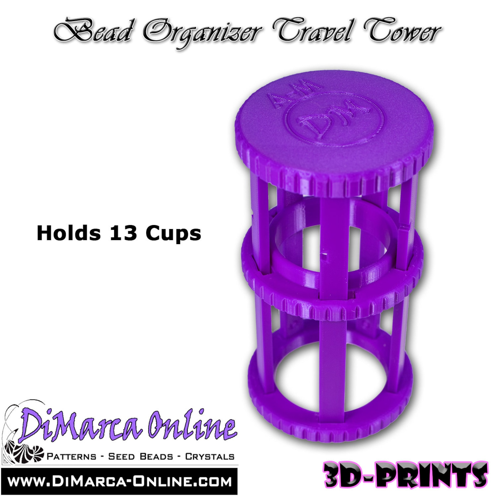 BEAD ORGANIZER CUPS - Alphabet, Numbers or Blanks - 3D Printed - Etsy