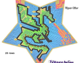 3D Peyote Ball Beading Pattern 07, 11, 15 Rows CHRISTMAS RIBBONS 3 ...