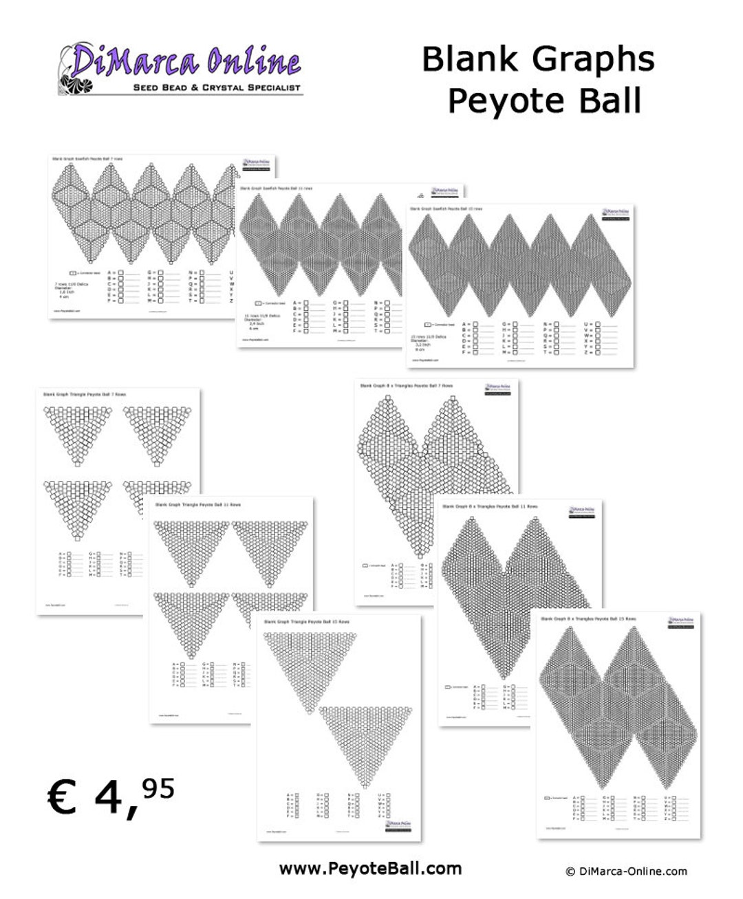 Blank Graphs PEYOTE BALL - Etsy