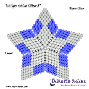 3D PEYOTE STAR Beading Pattern/tutorial 10 Magic MINI Stars + Basic ...