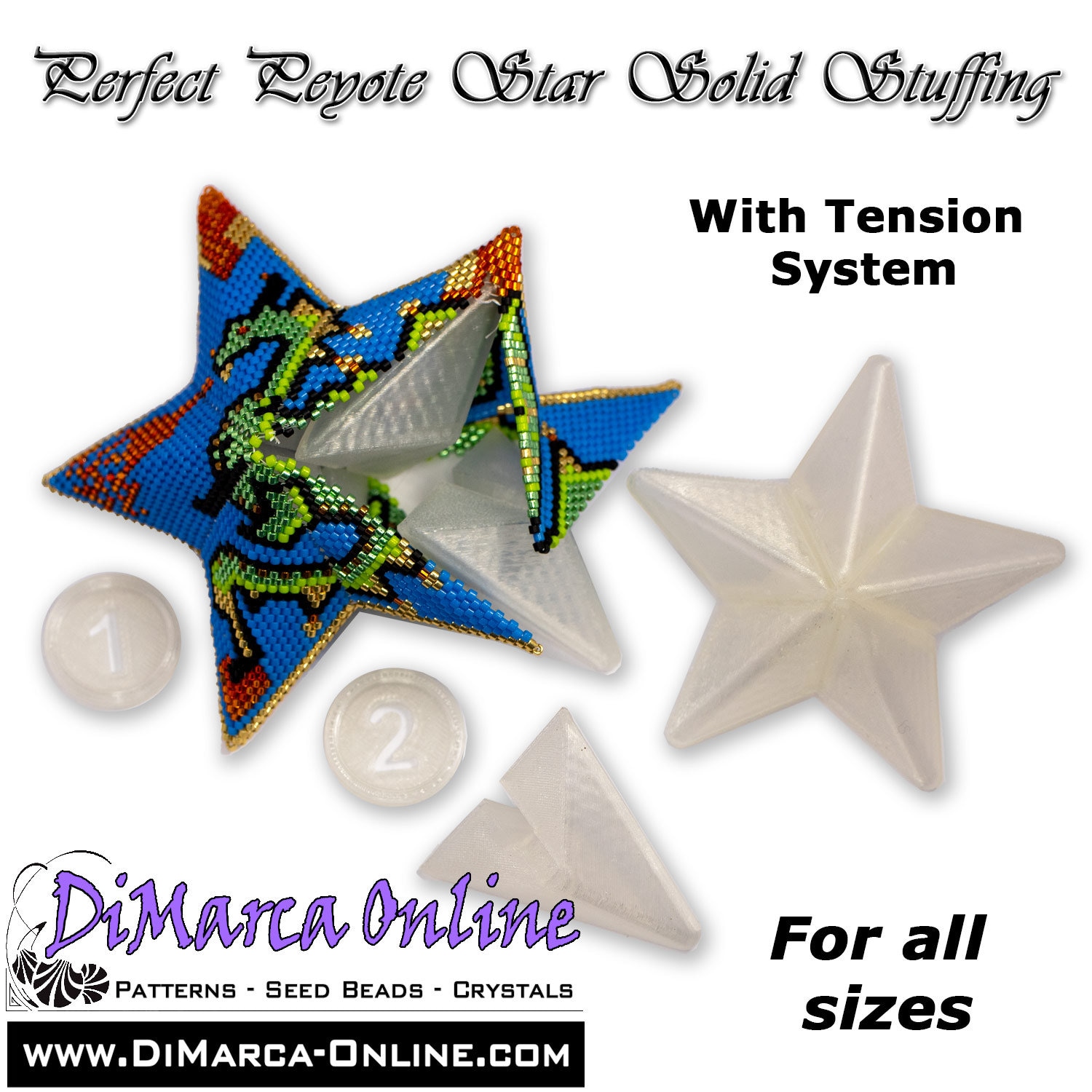 Perfect 3D Peyote STAR SOLID Stuffing - Etsy