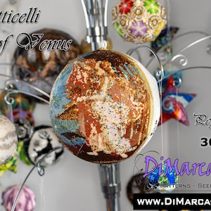 3D Peyote Ball Beading Pattern 30 Rows - Sandro Botticelli the BIRTH OF ...