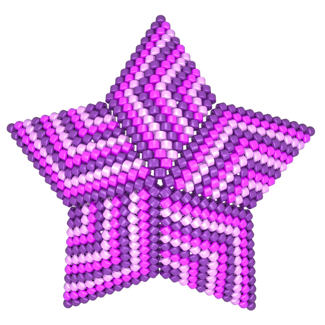 3D Peyote Star Beading Pattern HAZE With Basic Instructions - Etsy