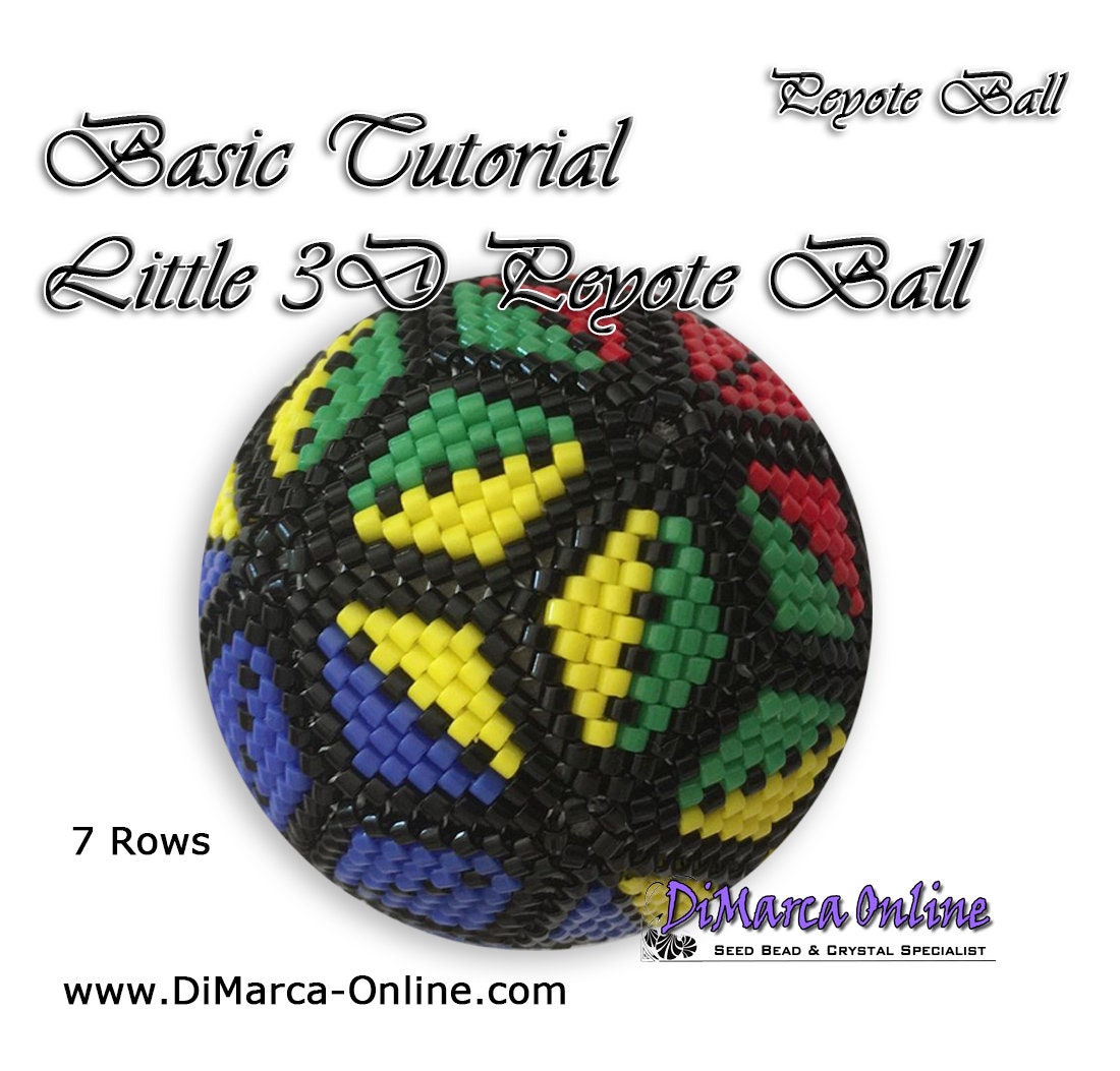 Beading Pattern/Tutorial LITTLE 3D PEYOTE BALL Basic | Etsy
