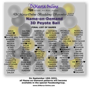 Peyote Ball Beadalong ALL-ACCESS-PASS * September 2022 - 124 Name ...