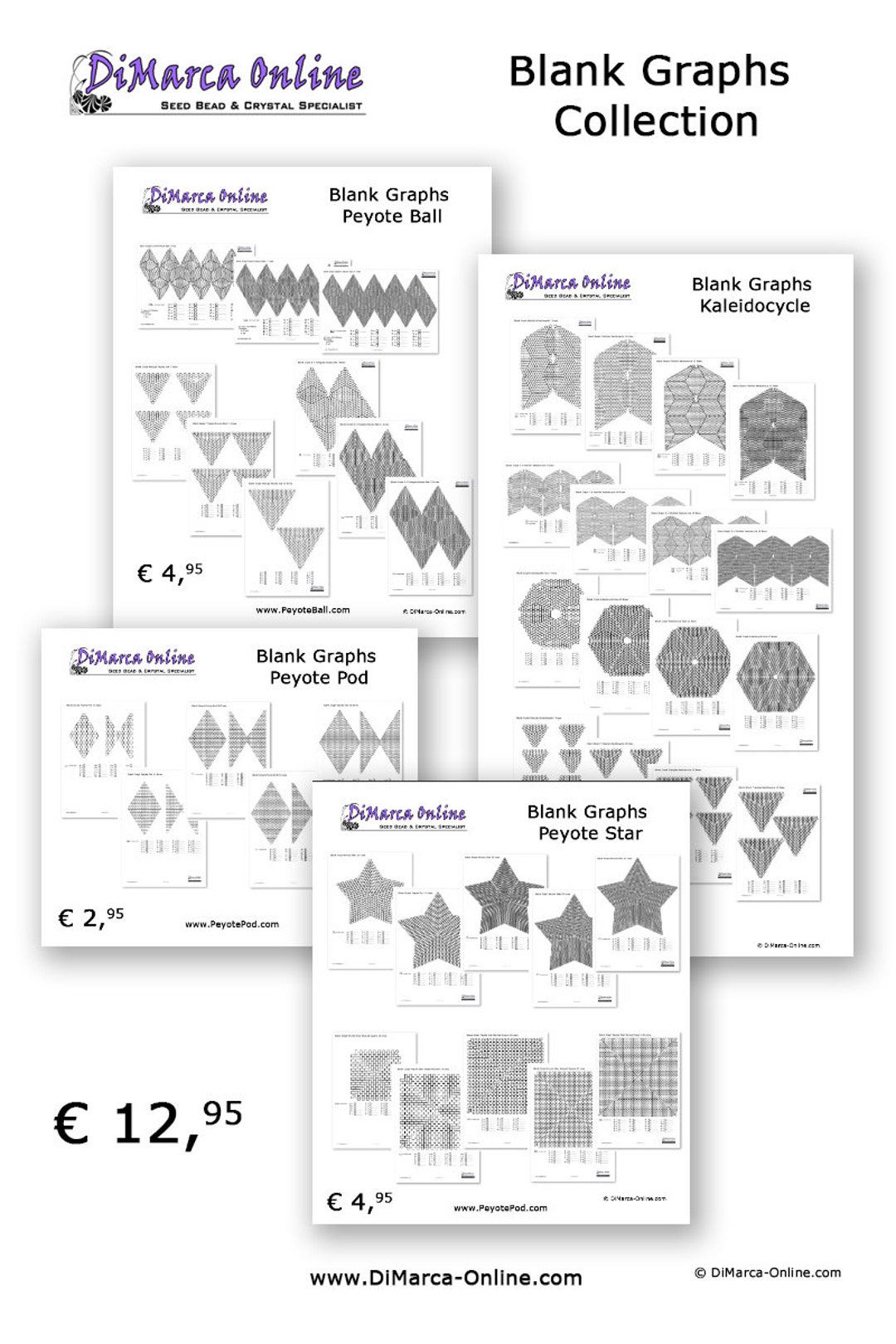 Blank Graphs COLLECTION: 3D Stars, 3D Pods, 3D Balls, 3D Kaleidocycles ...