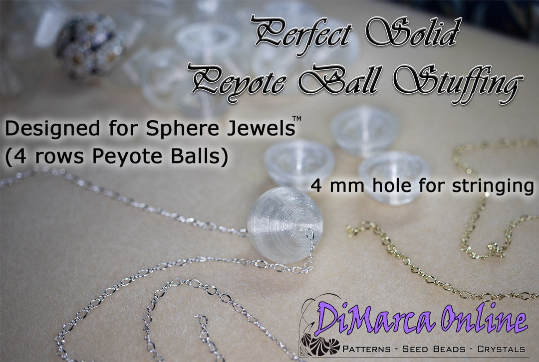 Perfect Peyote Ball Sphere Jewels SOLID STUFFING X 10 - Etsy