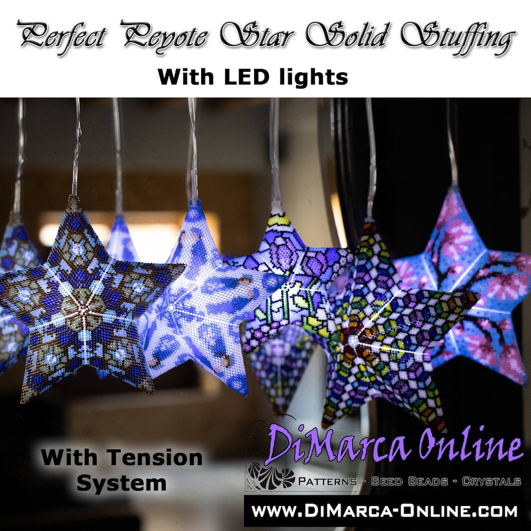 Perfect 3D Peyote STAR SOLID Stuffing Kit With LED Lights - Etsy