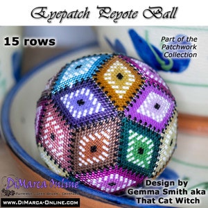 3D Peyote Ball Beading Pattern 15 Rows - EYEPATCH With Basic ...